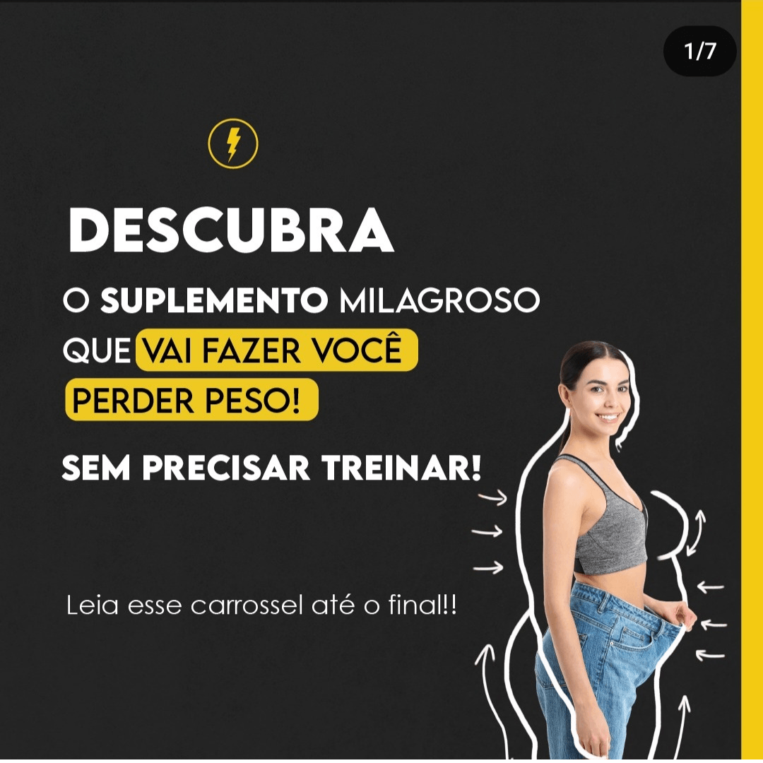 DESCUBRA O SUPLEMENTO MILAGROSO QUE VAI FAZER VOCÊ PERDER PESO! SEM PR